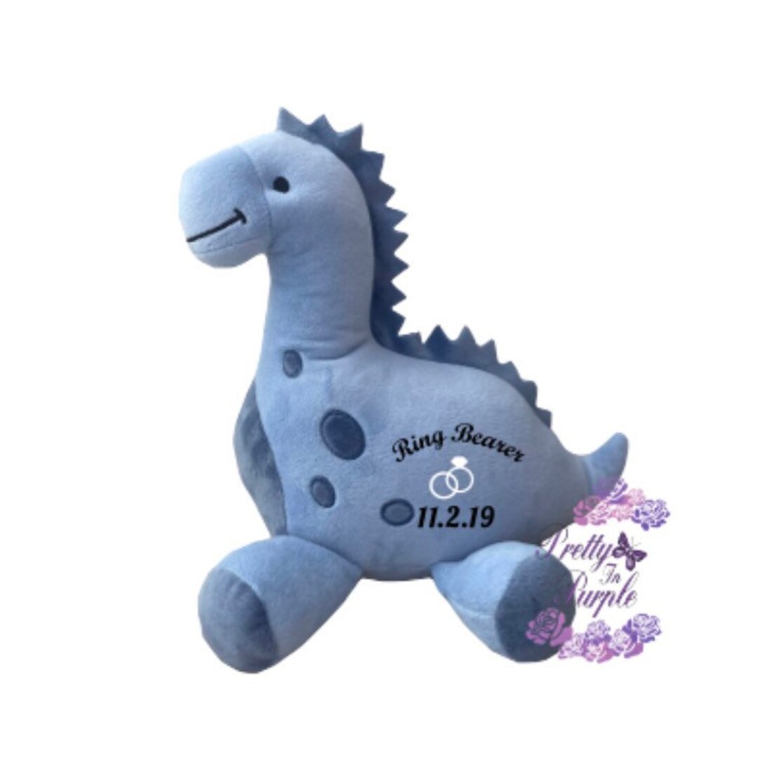 Ring Bearer Gift, Ring Bearer Stuffed Animal, Ring Bearer Dinosaur ...