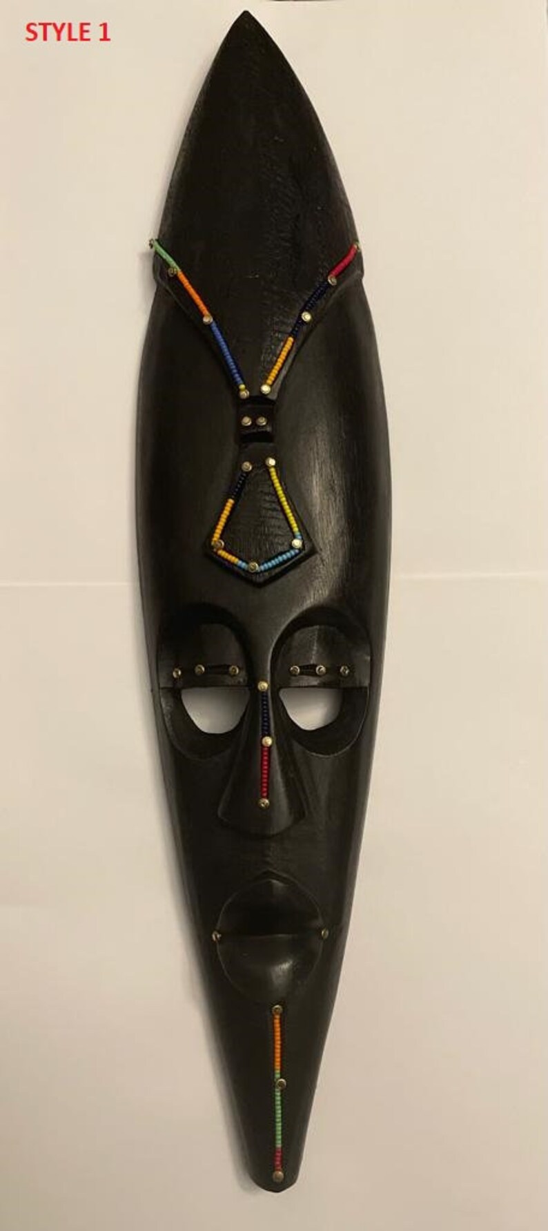 18 Black Kenyan Mask - Etsy