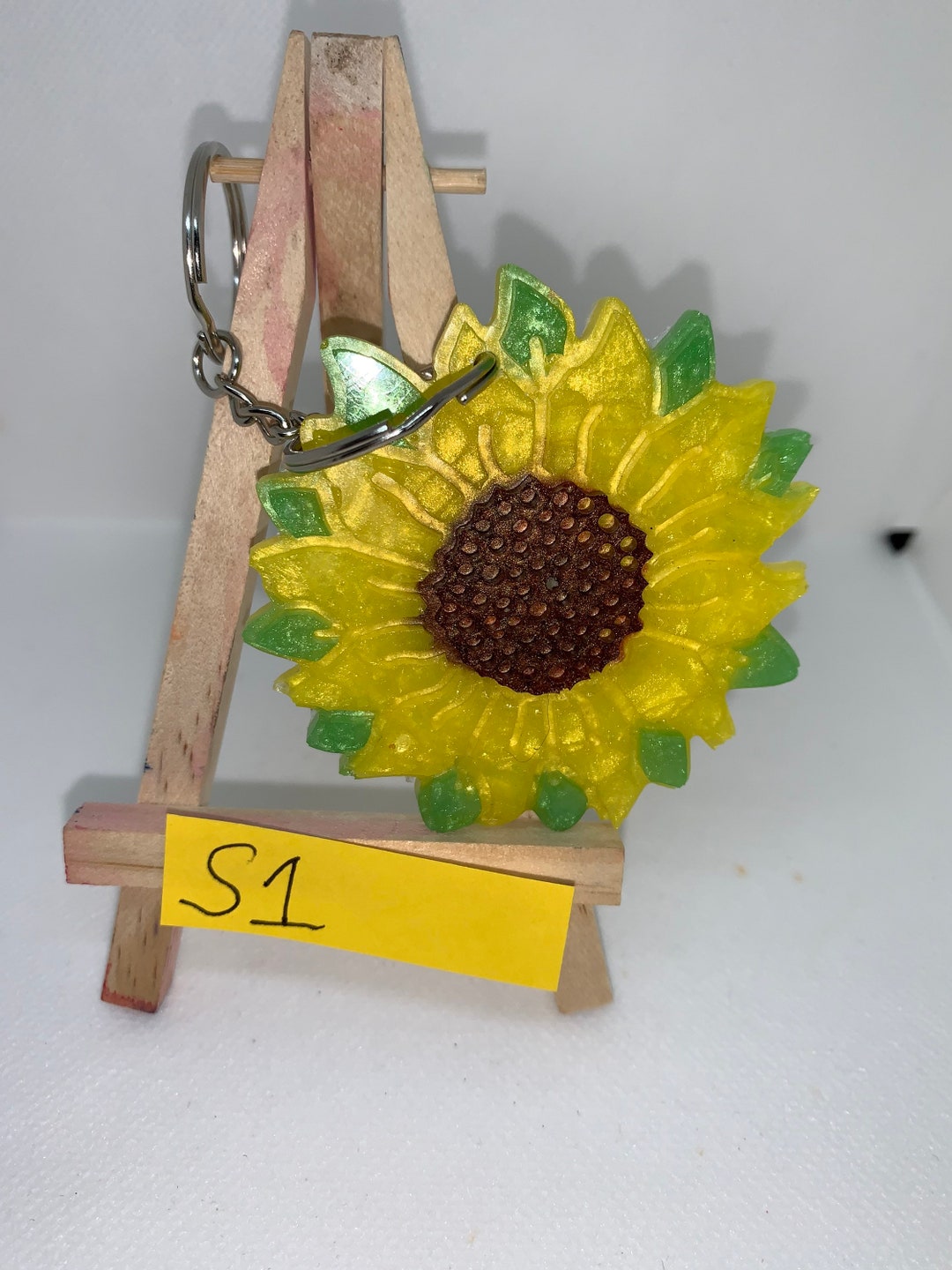 Sunflower Key Chain - Etsy