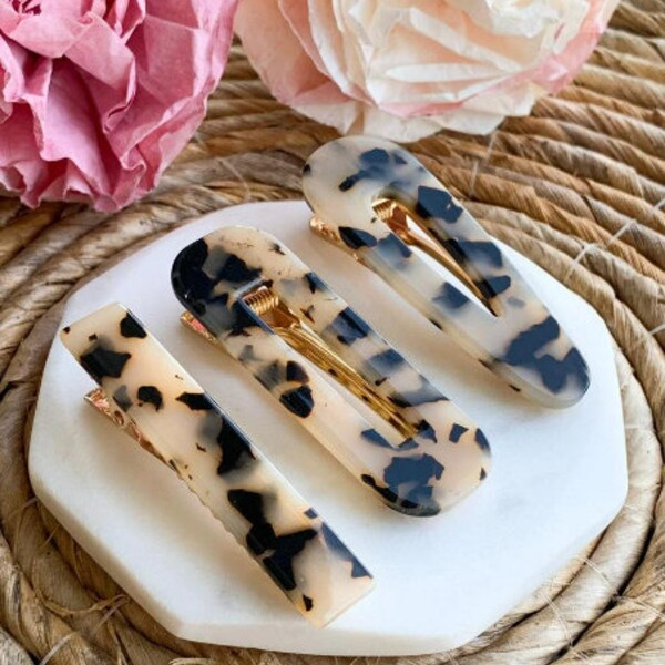 Tortoise Hair Clip - Etsy