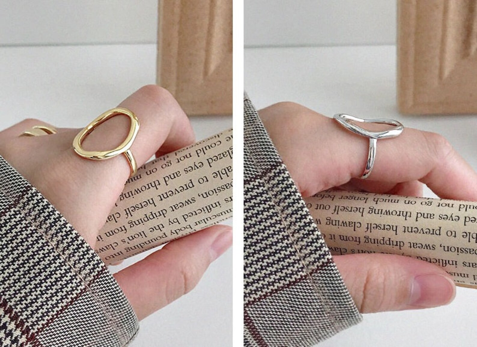 Irregular Hollow Ellipse Silver Rings High Polish Sterling Etsy irregular-hollow-ellipse-silver-rings-high-polish-sterling-etsy