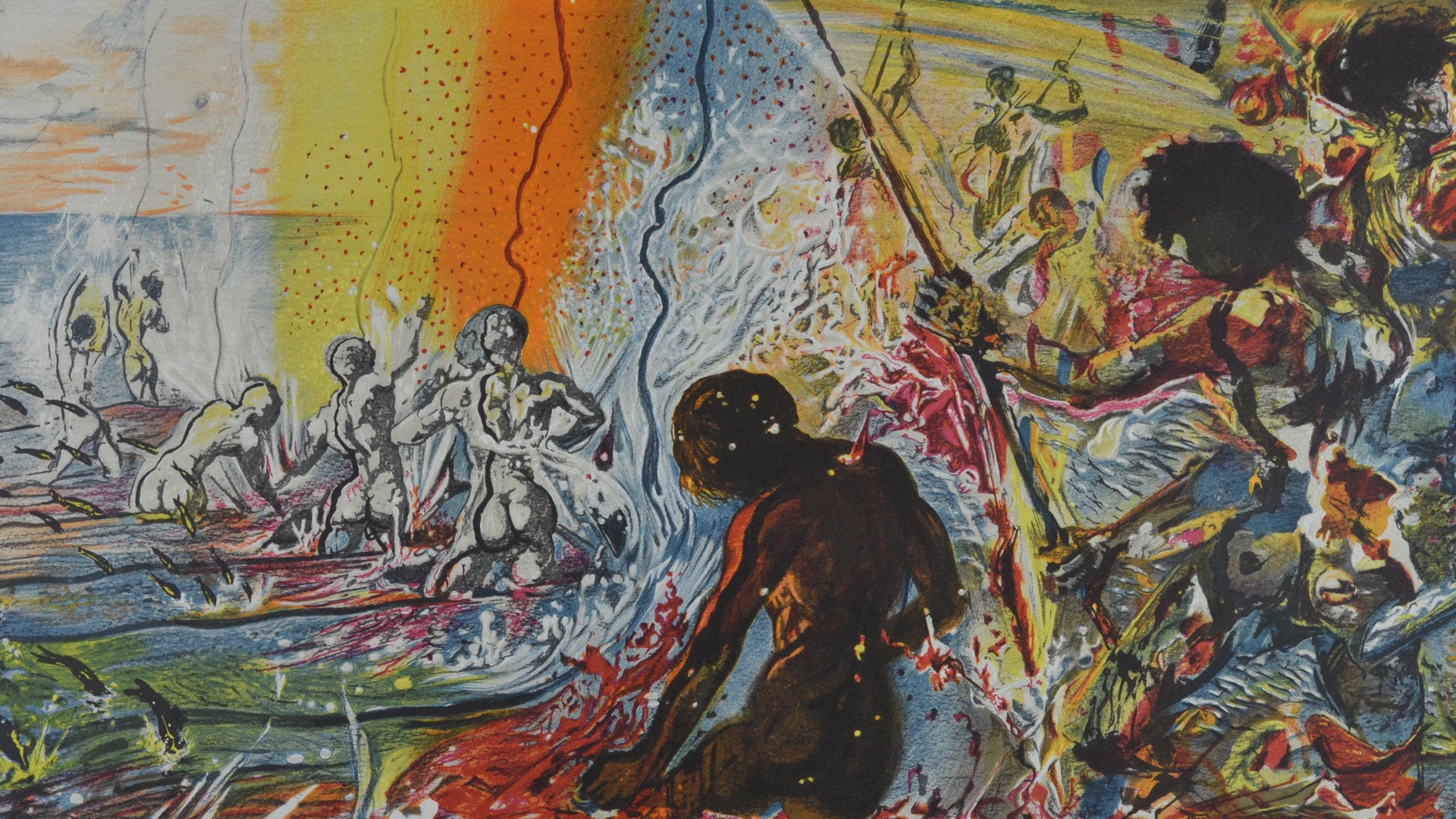 REDUCED - Salvador Dali Rare "tuna Fishing" Original Print Signed by ...