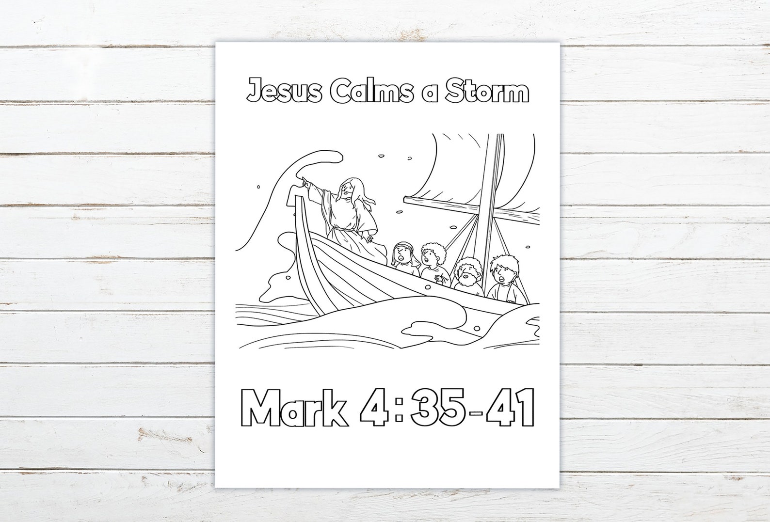 Miracles of Jesus Printable Coloring Pages | 3 Page Set - Etsy