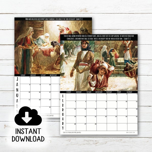 Jesus Calendar - Etsy