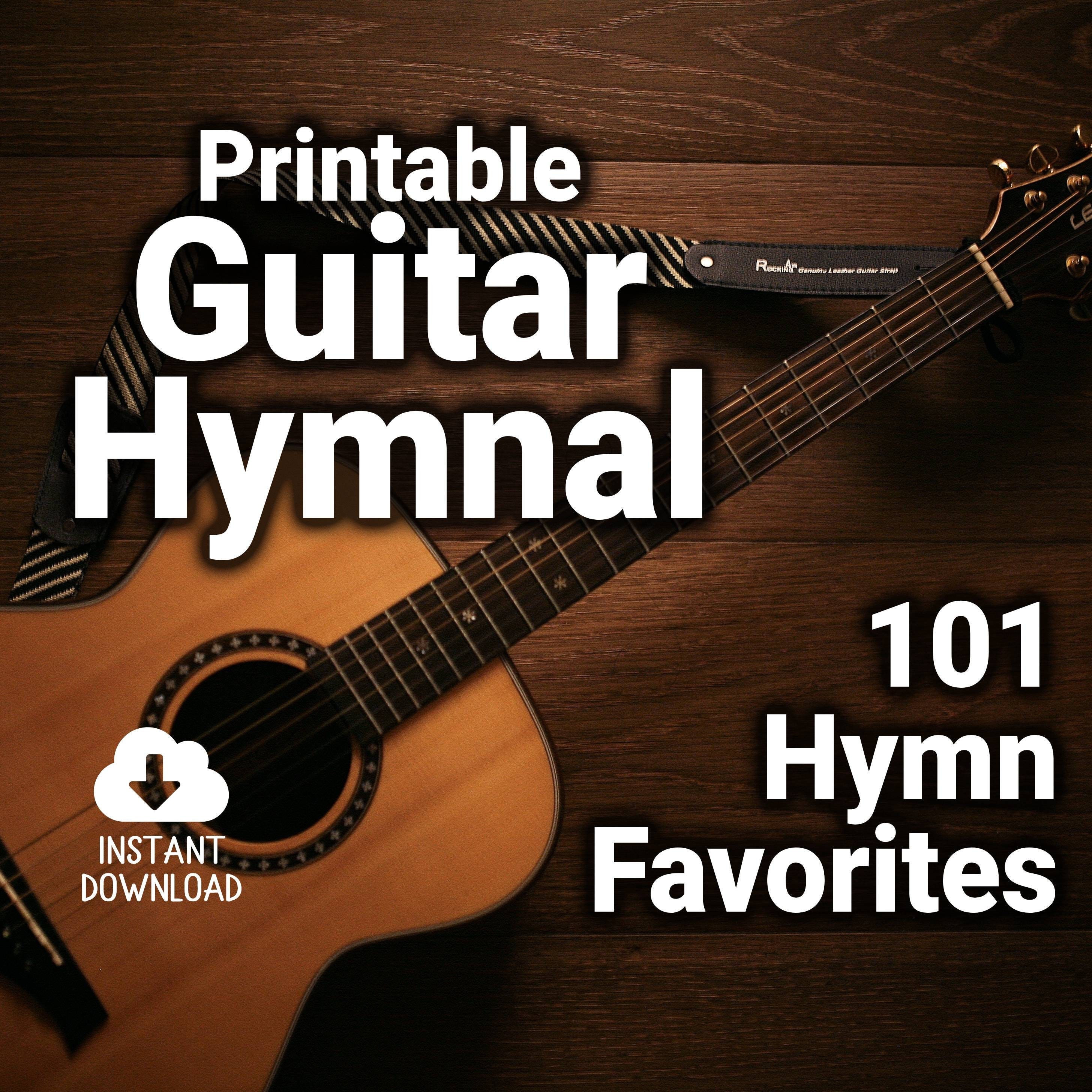 Guitar Hymnal Chord Book | Lyrics and Chords Only | 101 Hymn Favorites ...