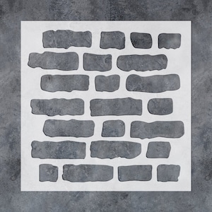Brick Stencil Template / Reusable Wall Stencils for Painting / Brick ...