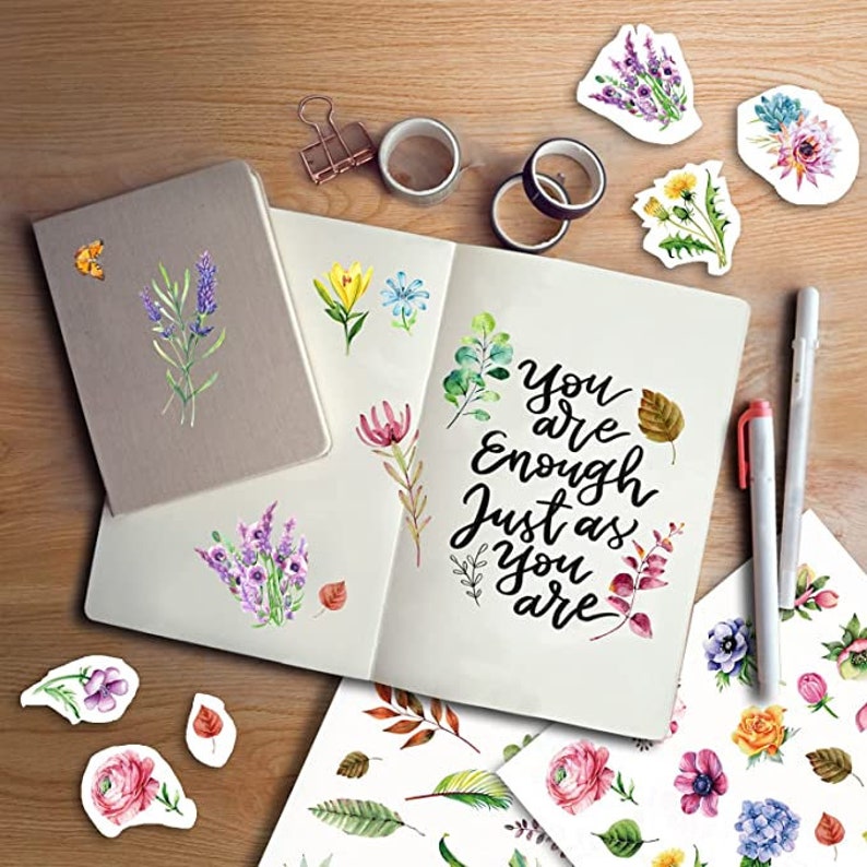 Vintage Flowers Rub on Transfers for Crafts Watercolor Plant - Etsy