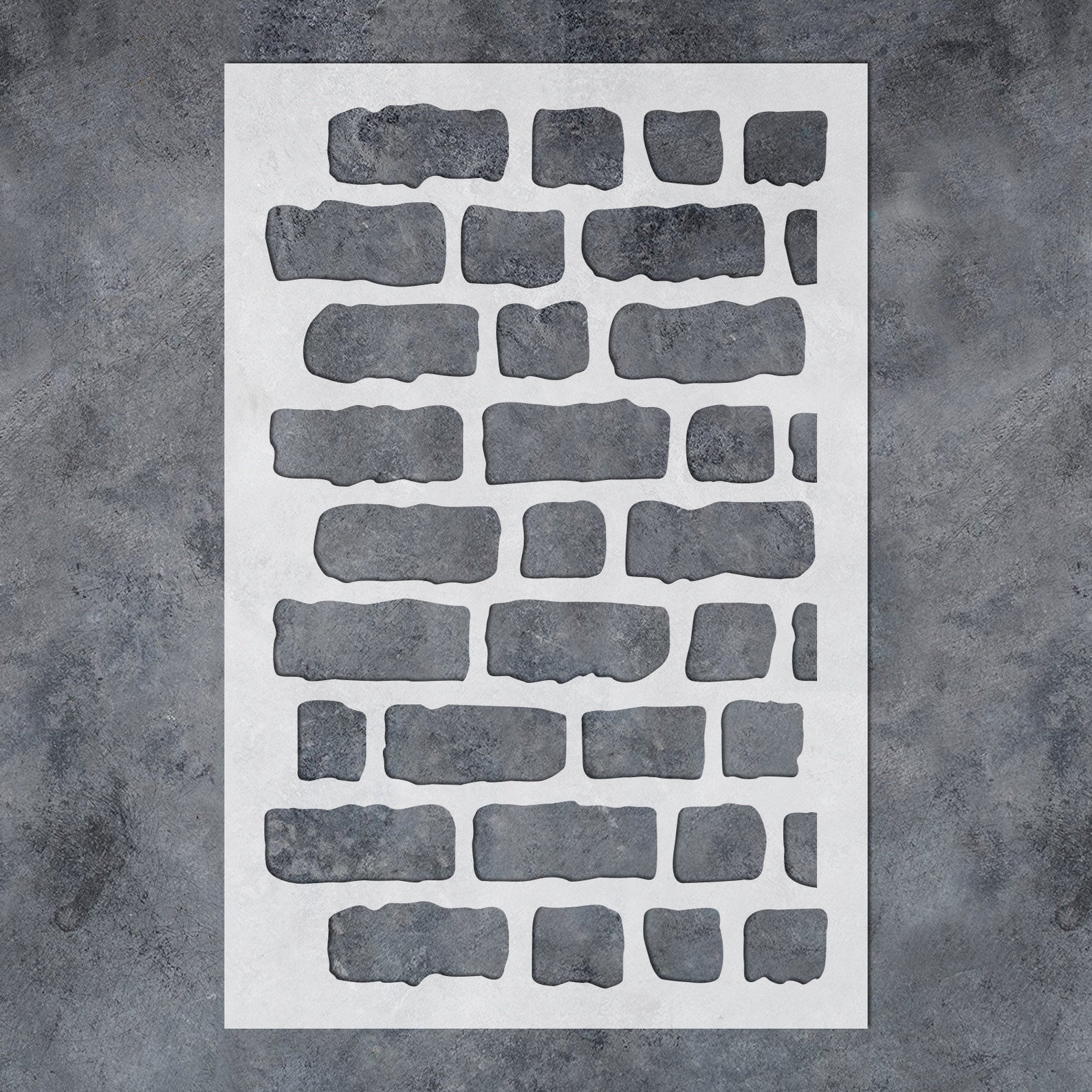 Brick Stencil Template Reusable Wall Stencils for Painting - Etsy