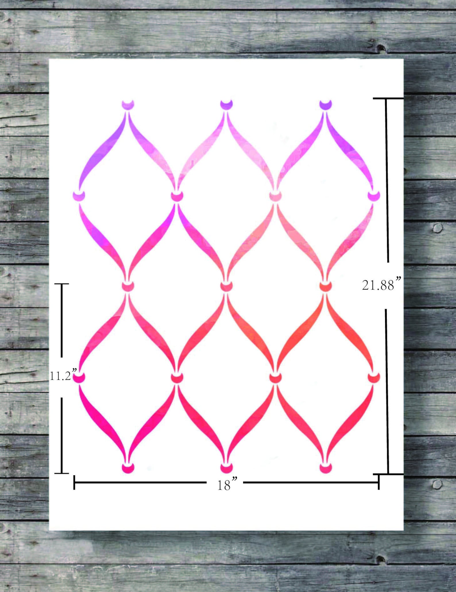 Large Trellis Wall Stencil for Painting on Wall Furniture - Etsy