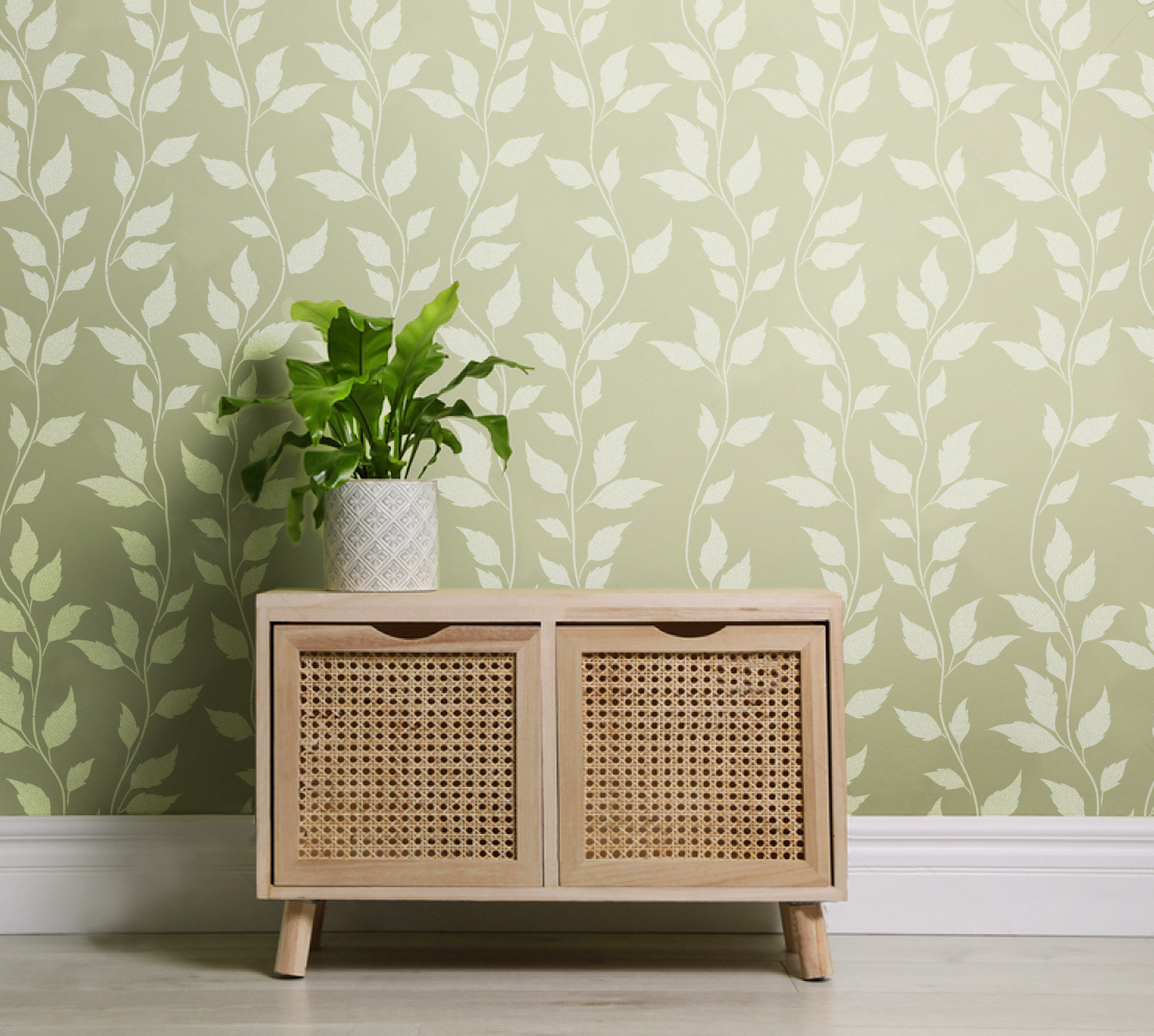 Large Leaves Wall Stencil Botanical Wall Stencil for Painting - Etsy