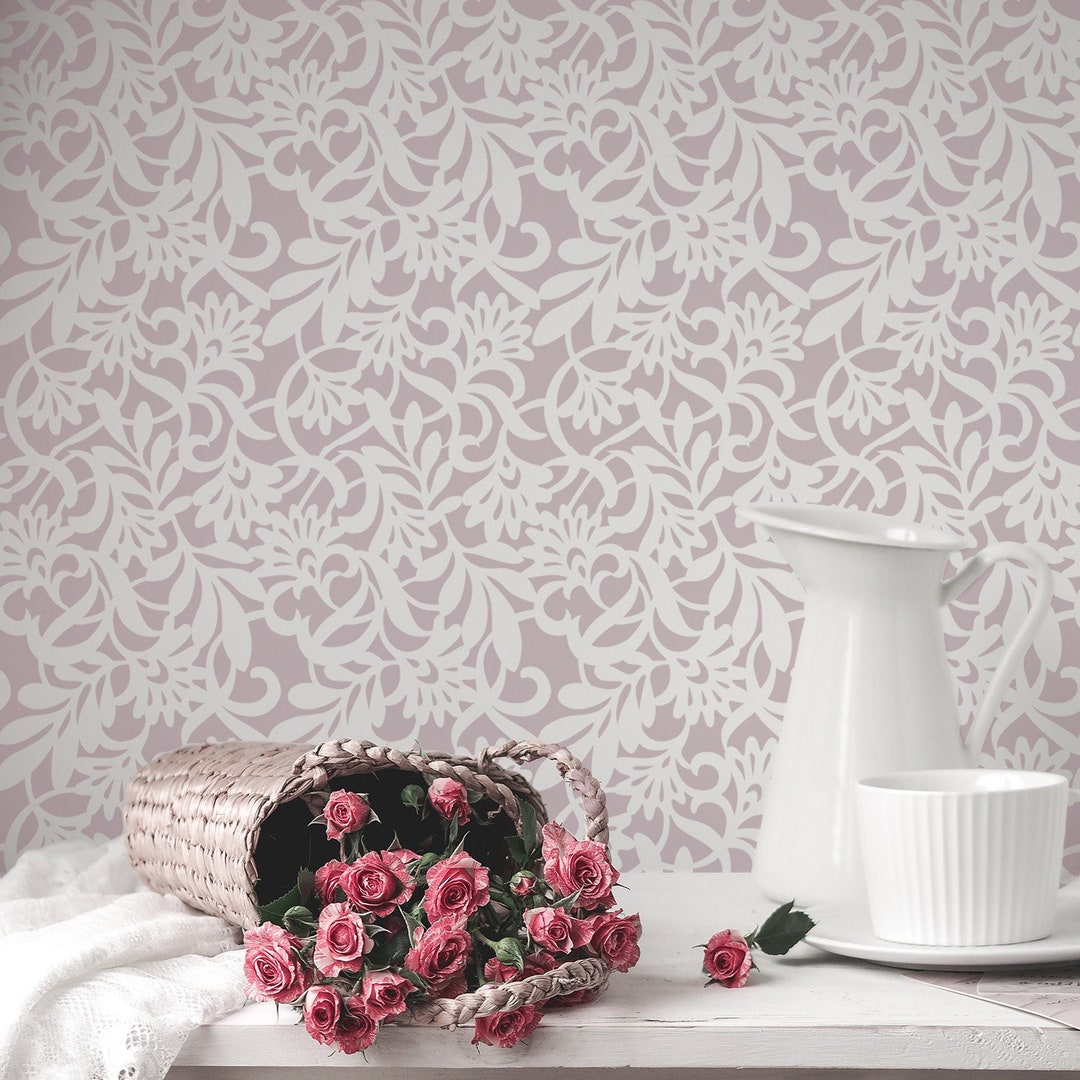 Large Flower Wall Stencils for Painting Repeatable Pattern Large ...