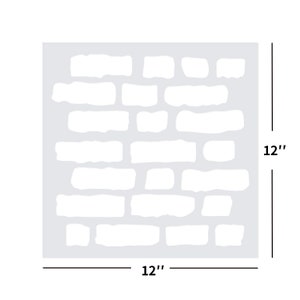 Brick Stencil Template / Reusable Wall Stencils for Painting / Brick ...