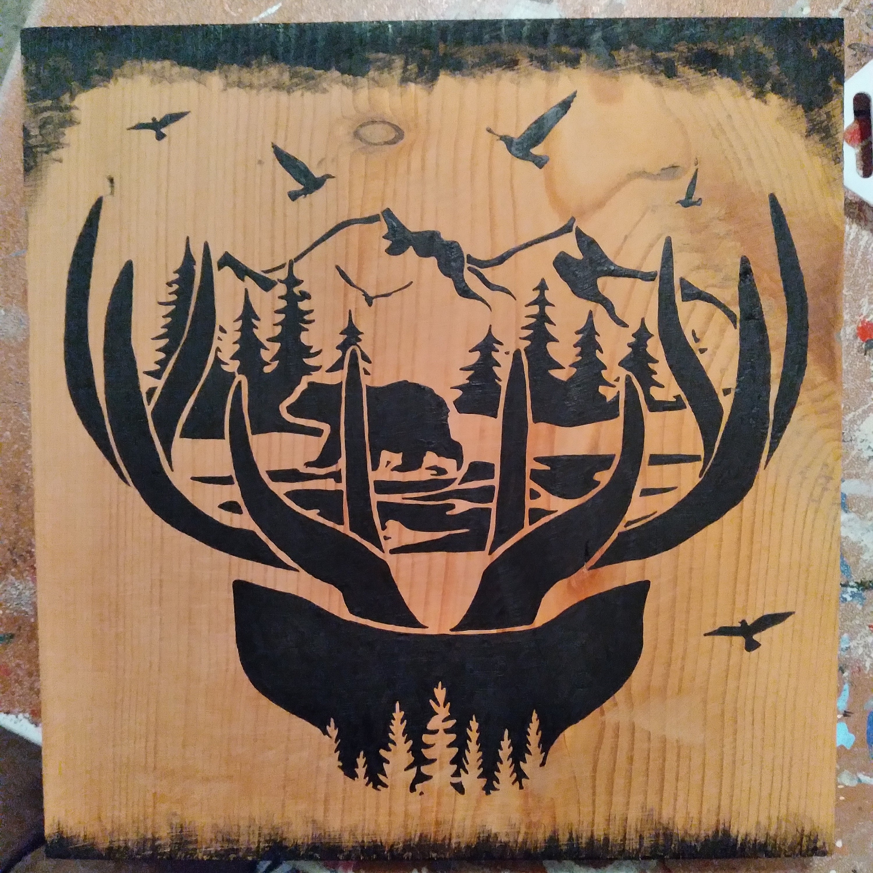 Deer Forest Stencil Reusable Deer Stencils DIY Craft - Etsy