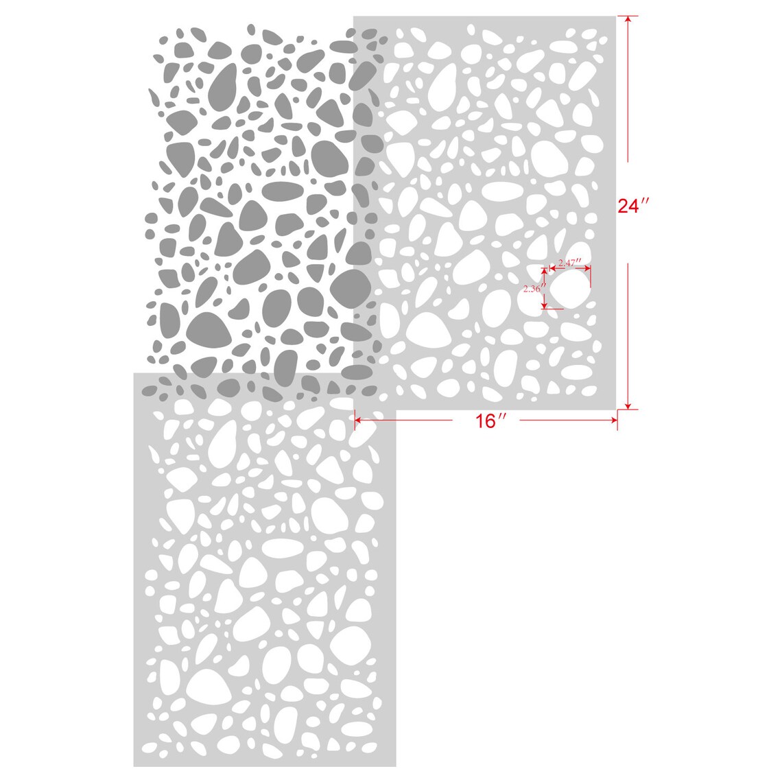 Reusable Large Wall Stencil-terrazzo Stencil for Painting - Etsy