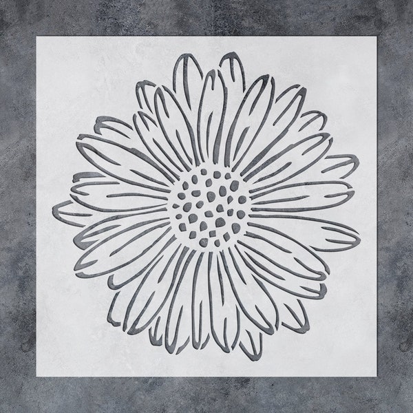 Daisy Stencil - Etsy