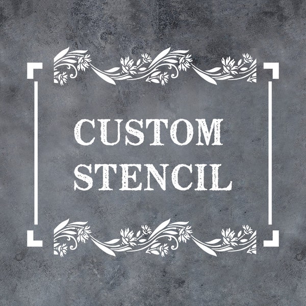 Custom Stencil - Etsy