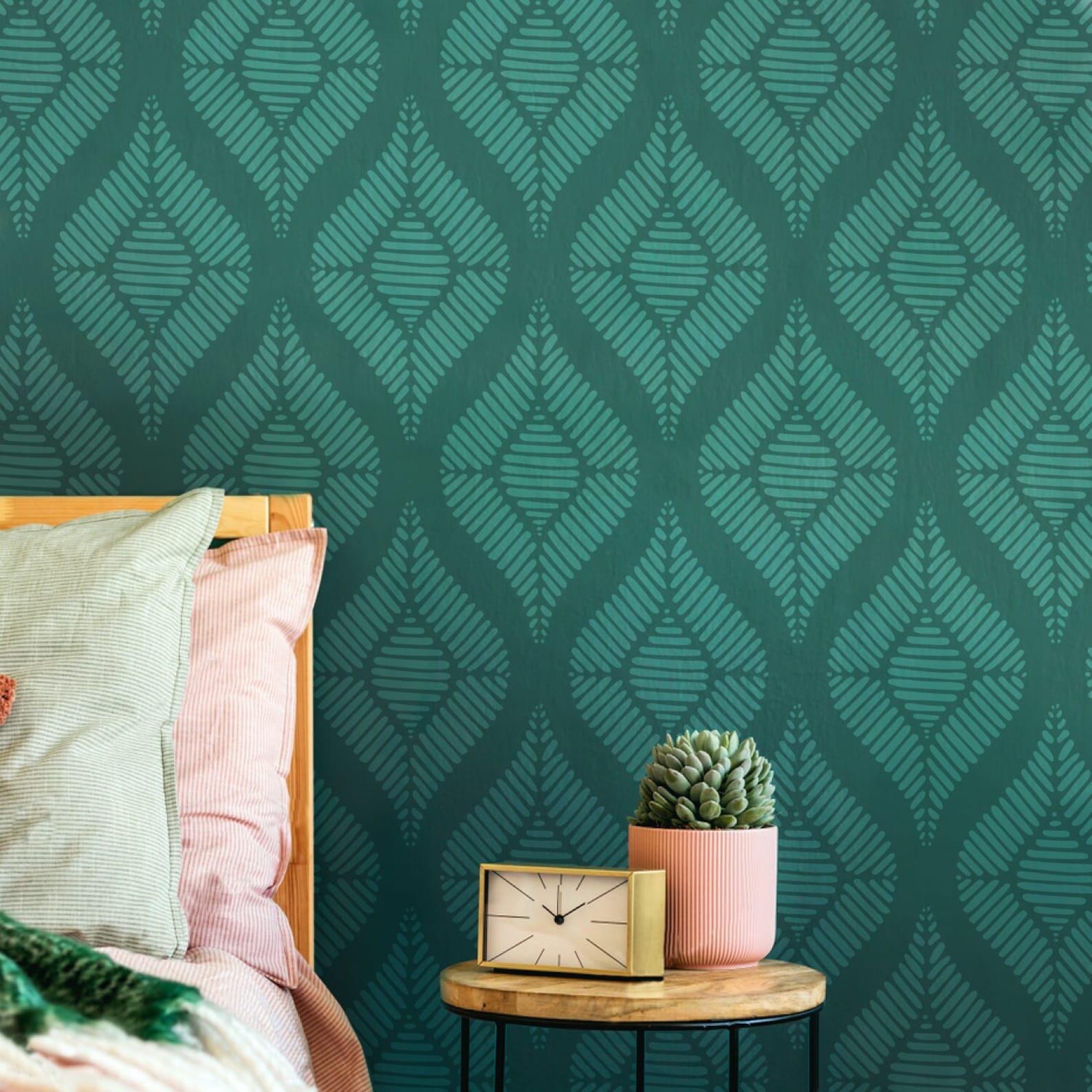 Scandinavian Large Wall Stencil Pattern Trellis Wall - Etsy