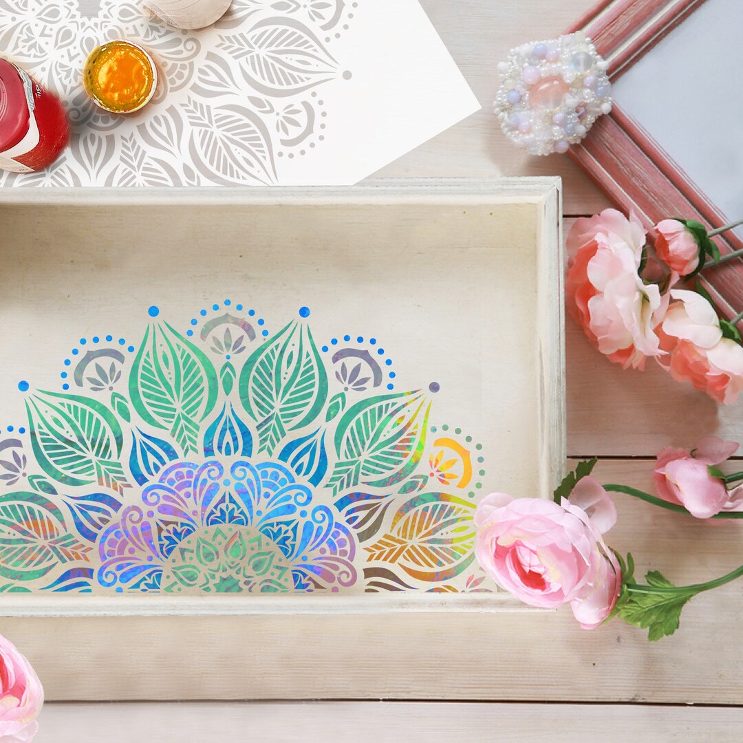 Reusable Large Mandala Stencil-large Wall Stencil for Painting on Wall ...