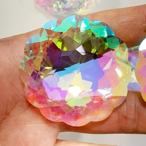 45mm AB Flower Disc Sun Catcher Prisms for Windows | DIY Bulk ...