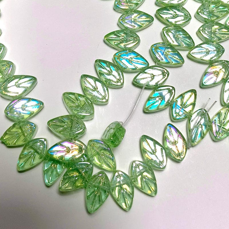 Leaf Beads - Etsy
