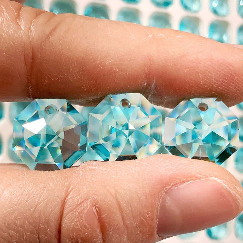 Blue Glass Chandelier Small - Etsy