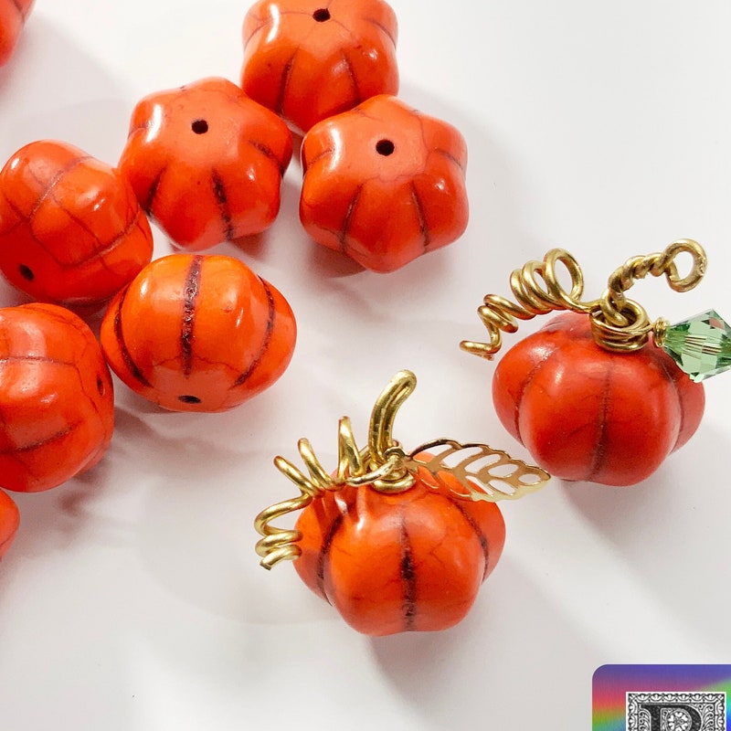 Pumpkin Beads - Etsy