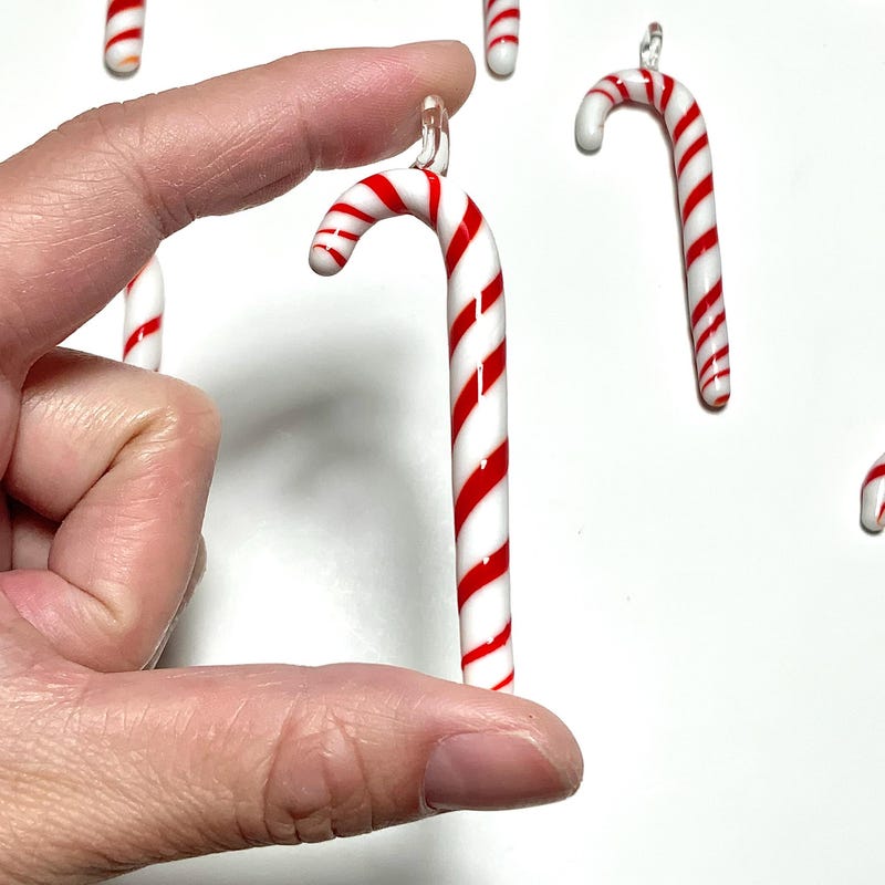 Glass Candy Canes 3 - Etsy