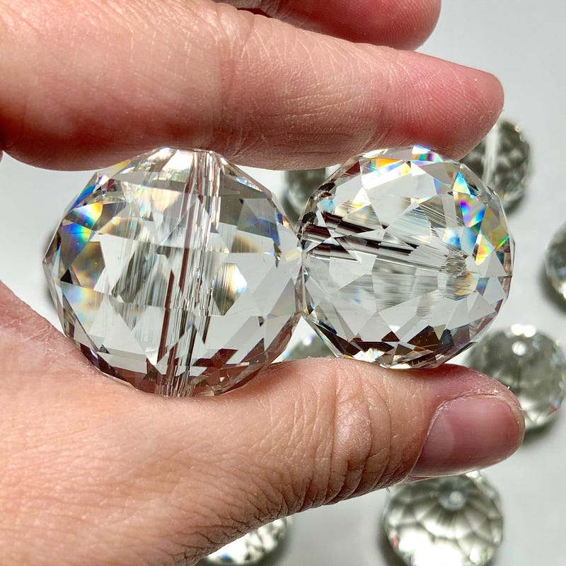 30mm Large Glass Beads - Etsy