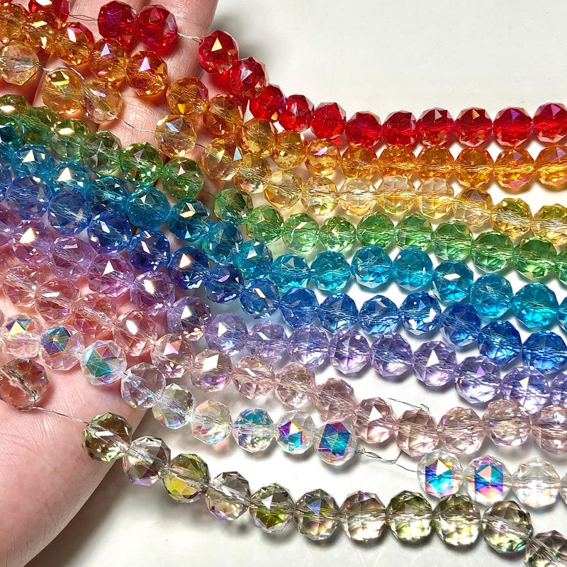 Glass Tangerine Bracelets - Etsy