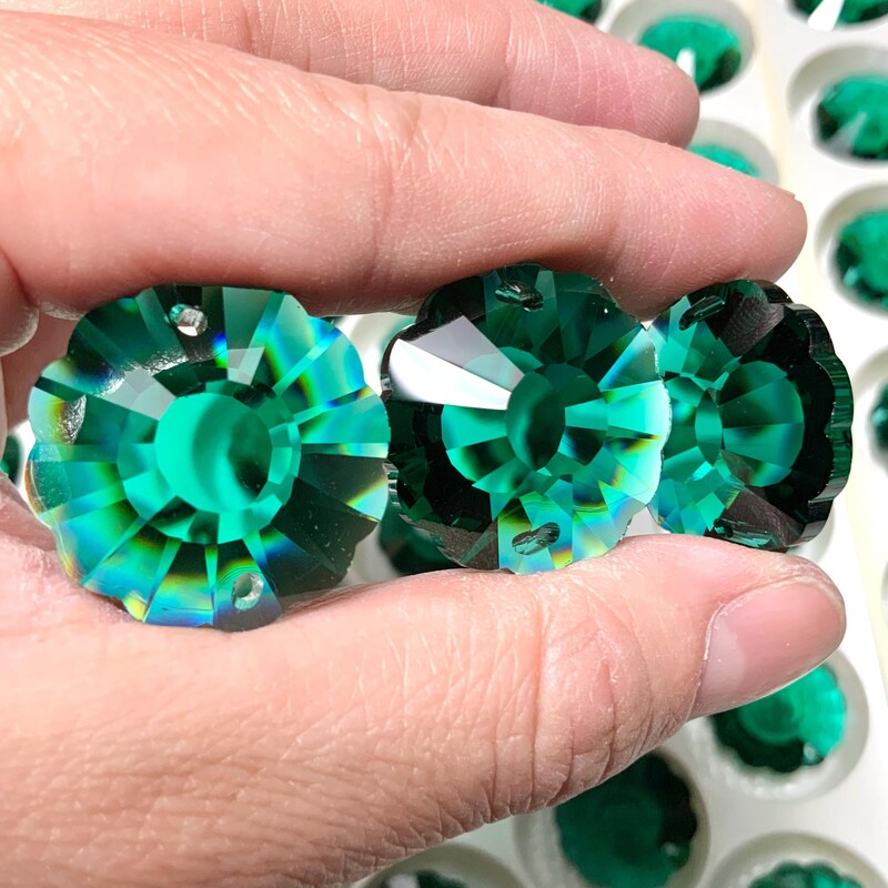 Teal Glass Connectors - Etsy
