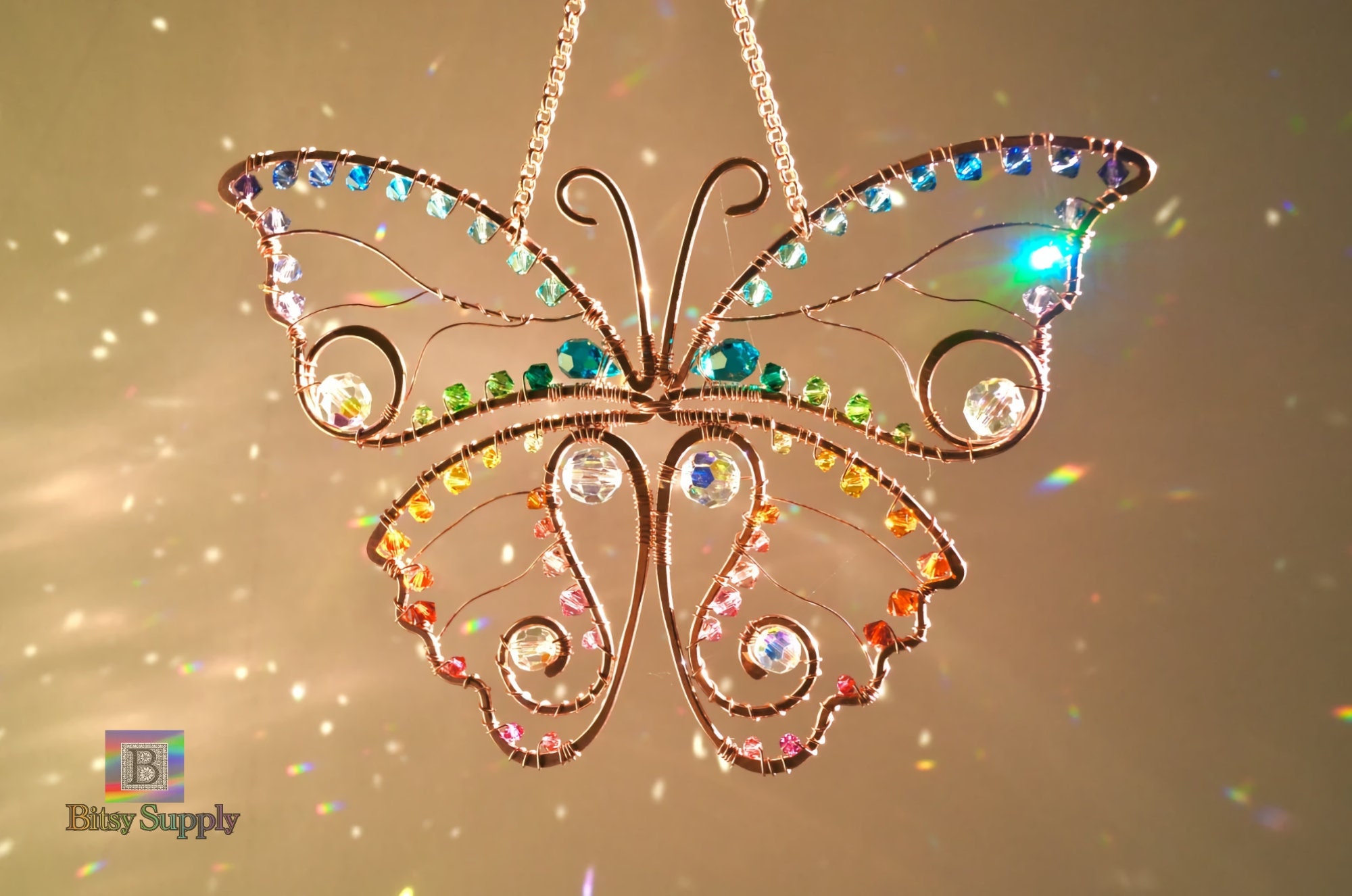 Butterfly Suncatcher Kit DIY Sun Catcher Kit for Beginners - Etsy