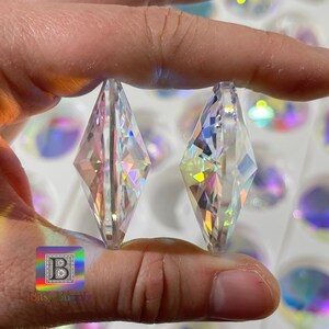40mm 2-hole AB Crystal Disc Suncatcher Link Prisms for Windows | 30% ...