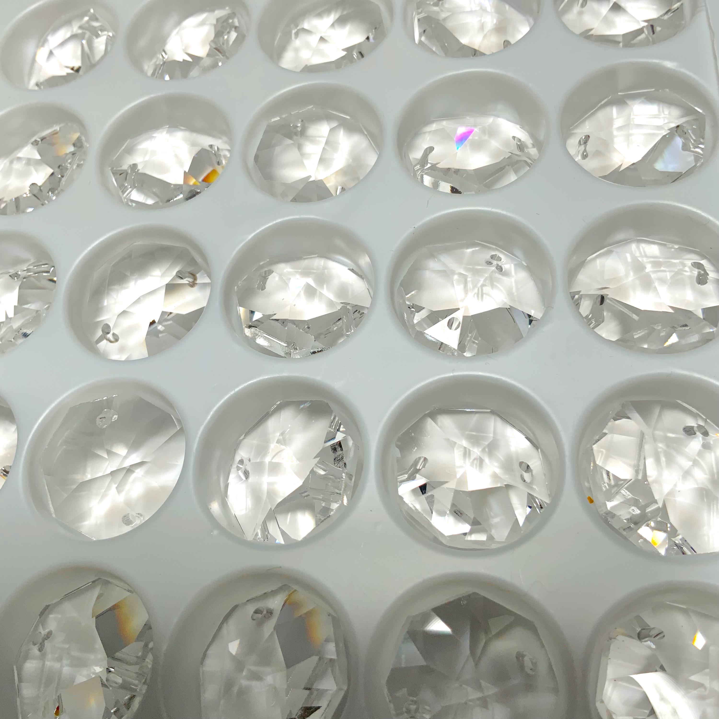 20mm Clear Octagon Prism for Suncatcher, 2-hole Large Crystal Octagon ...