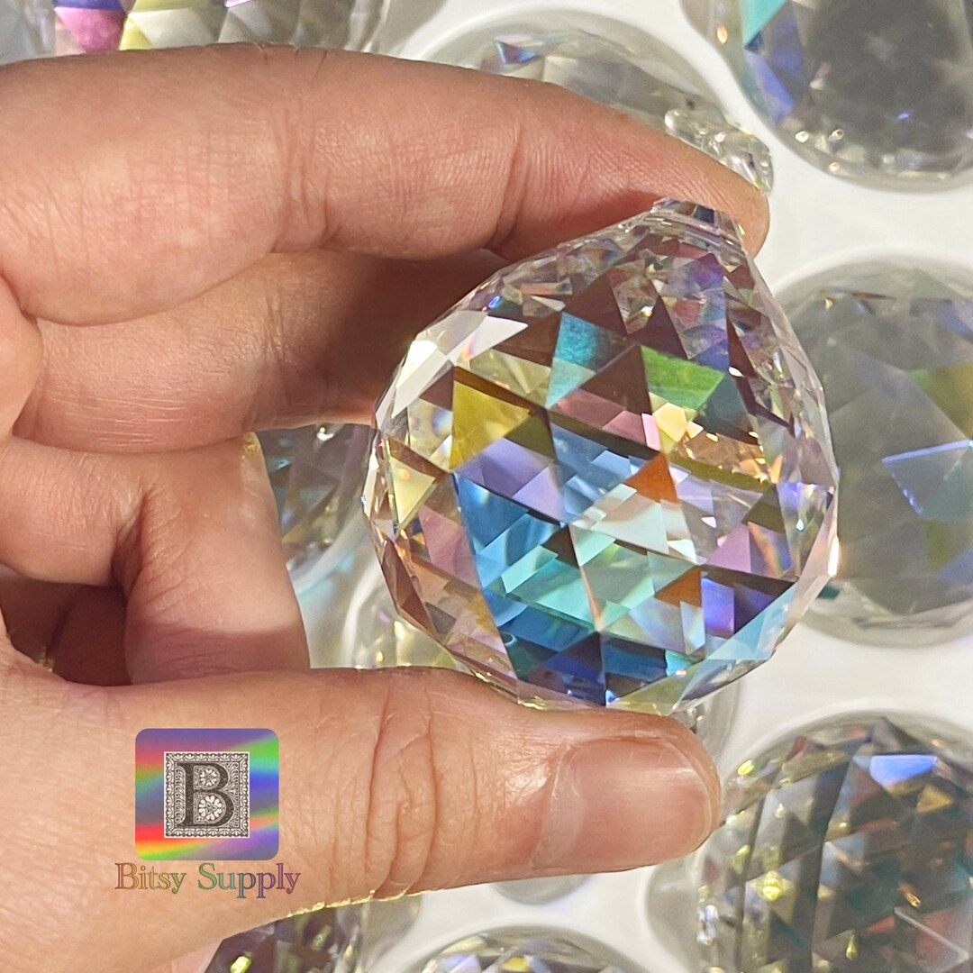 40mm AB Crystal Ball Sun Catcher Prisms for Windows 30% Leaded - Etsy