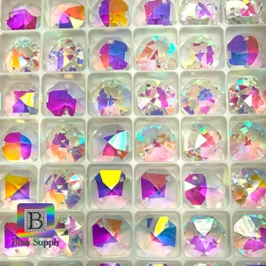 18mm Octagon Prism for Suncatcher 2-hole Aura Large Crystal Octagon AB ...