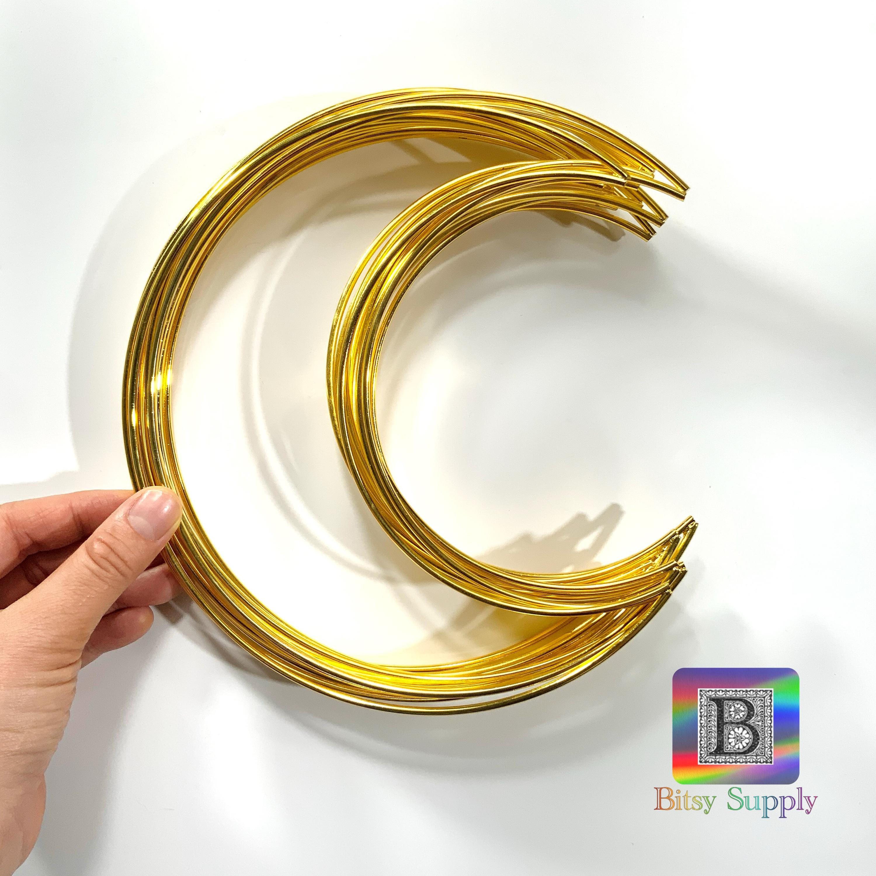 Choose Size- Shiny Gold Moon Frame for Suncatcher, Bulk Crescent ...