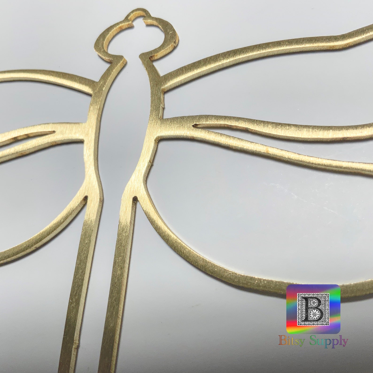 Large Dragonfly Suncatcher Frame Brass 5x6-inch | DIY Sun Catcher ...