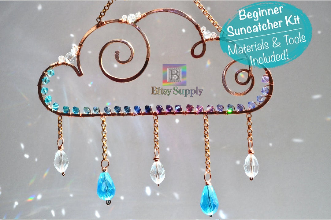 Raincloud Suncatcher Kit - DIY Suncatcher Kit for Beginners With Video ...
