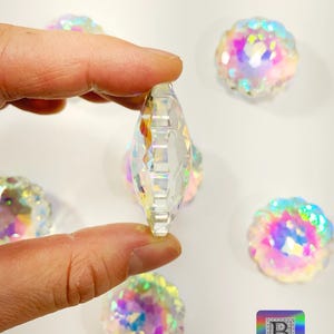 45mm AB Flower Disc Sun Catcher Prisms for Windows | DIY Bulk ...