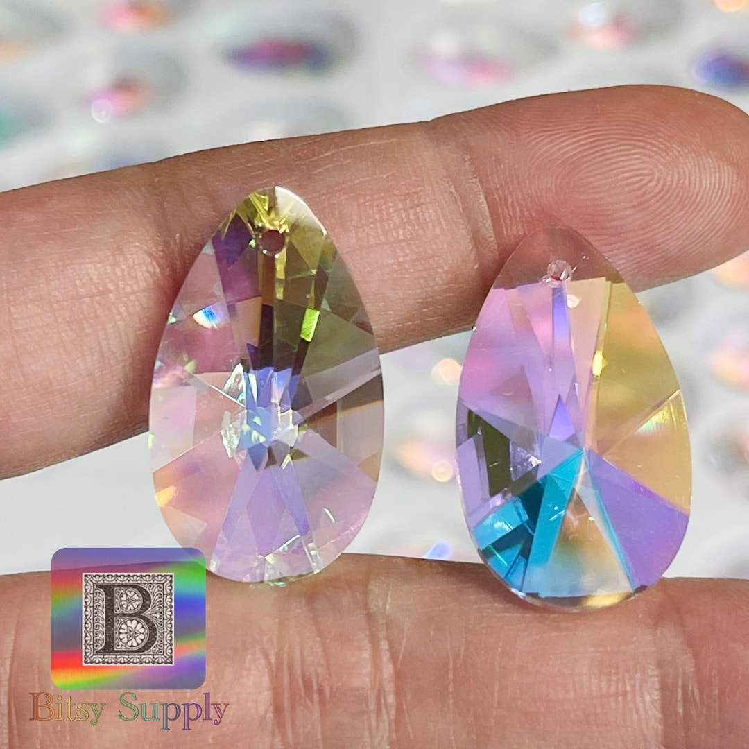 28mm Teardrop Prism for Sun Catcher 1.25 Inch AB Window Prism 30% Full ...