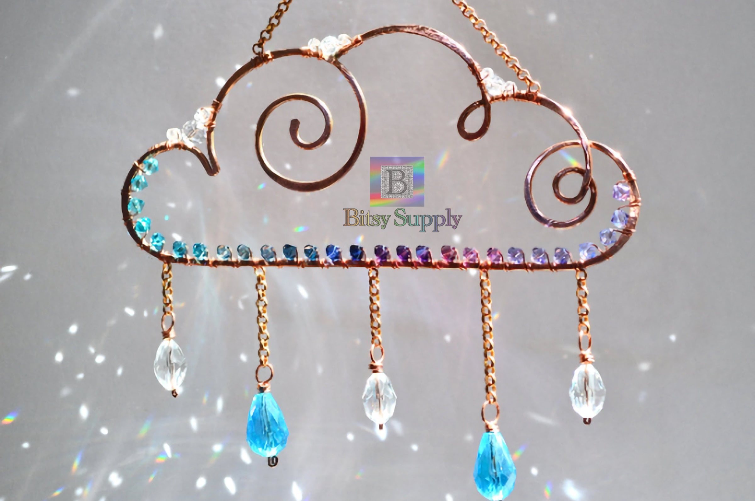 Raincloud Suncatcher Kit DIY Suncatcher Kit for Beginners - Etsy