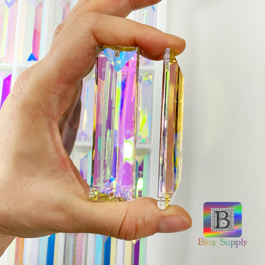 3-inch AB Crystal Bar Prism - Gigantic Rainbows - Bulk Asfour Crystal ...