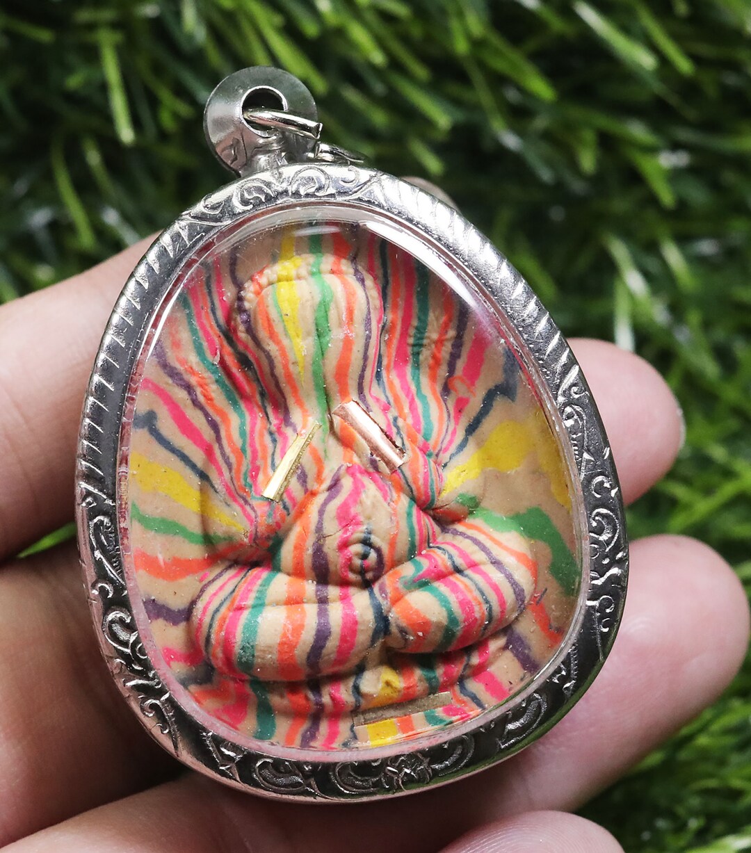 Phra Pidta LP Pae Thai Amulet: Rainbow Buddha Pendant, Wat Talisman - Etsy