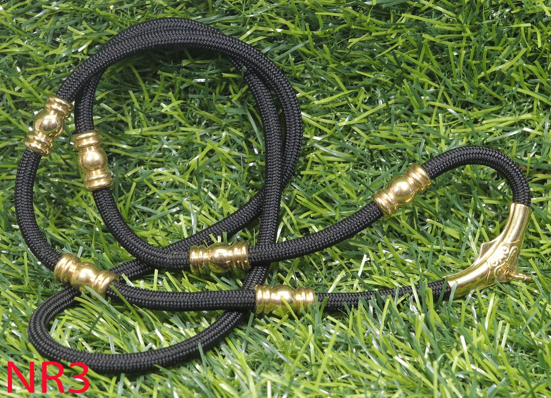 Thai Amulet Rope Necklace: Handmade Gold Plated Talisman, 27 Inch - Etsy