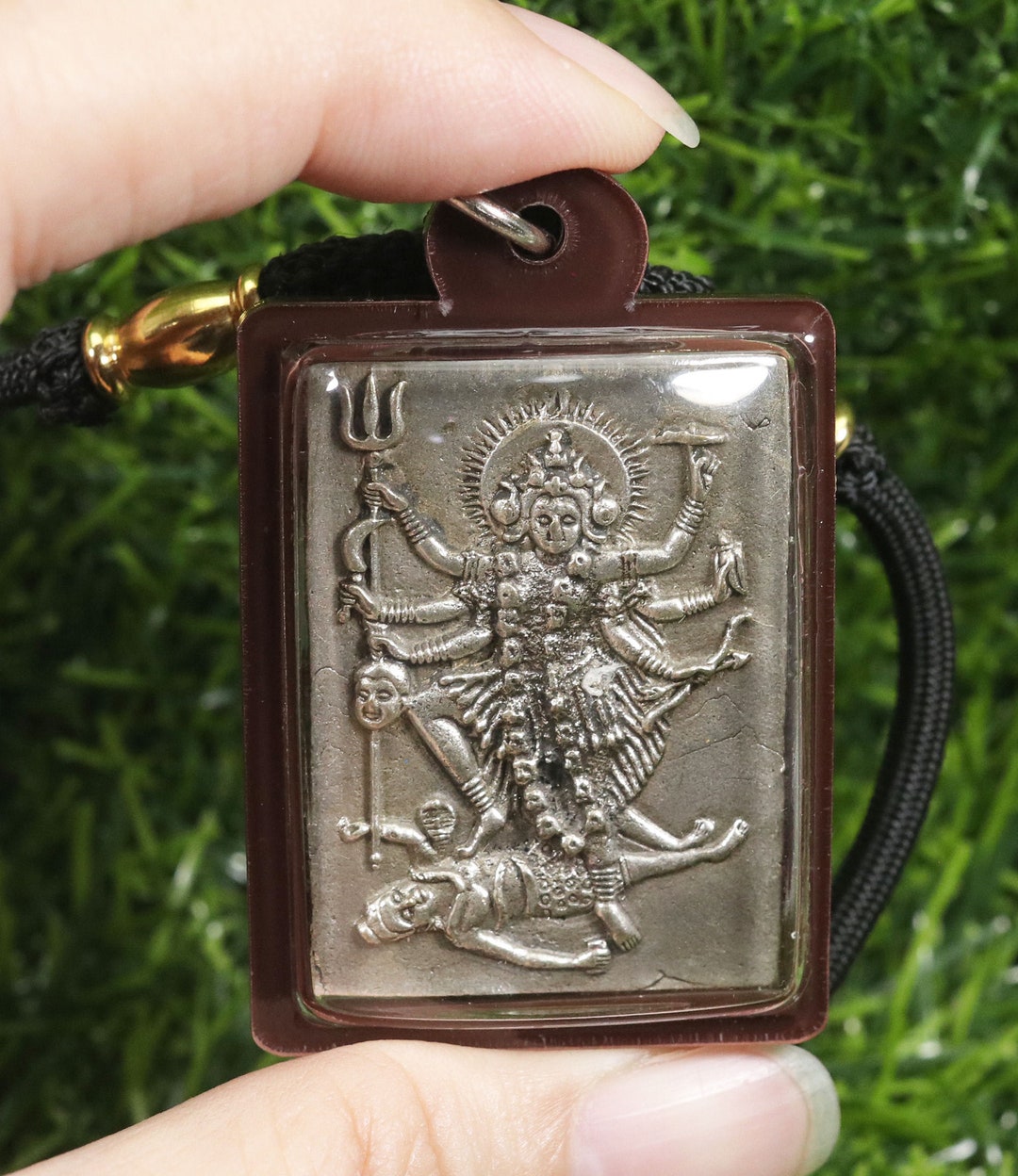 Kali Pendant, Kali Statue, Brass Kali, Hindu Pendant, Kali Goddess ...