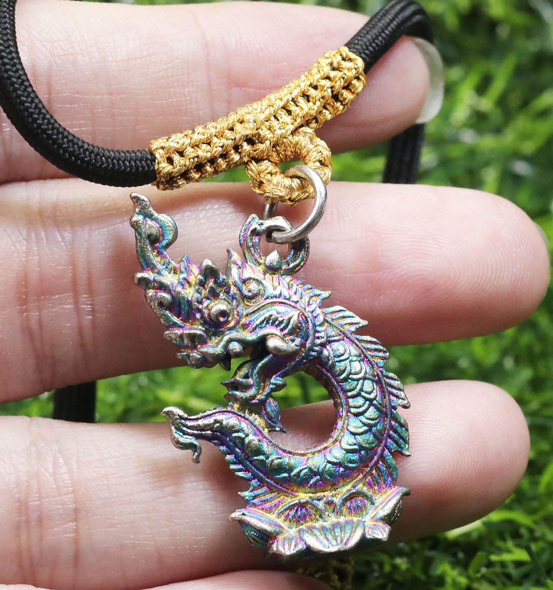 Pendant, Naga Statue, Brass Naga, Mini Naga, Dragon Brass, Thai Amulet ...