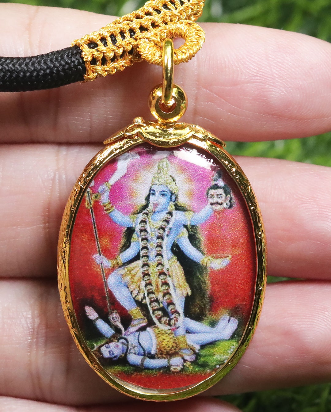 Goddess Kali Pendant: Hindu Talisman Locket - Etsy