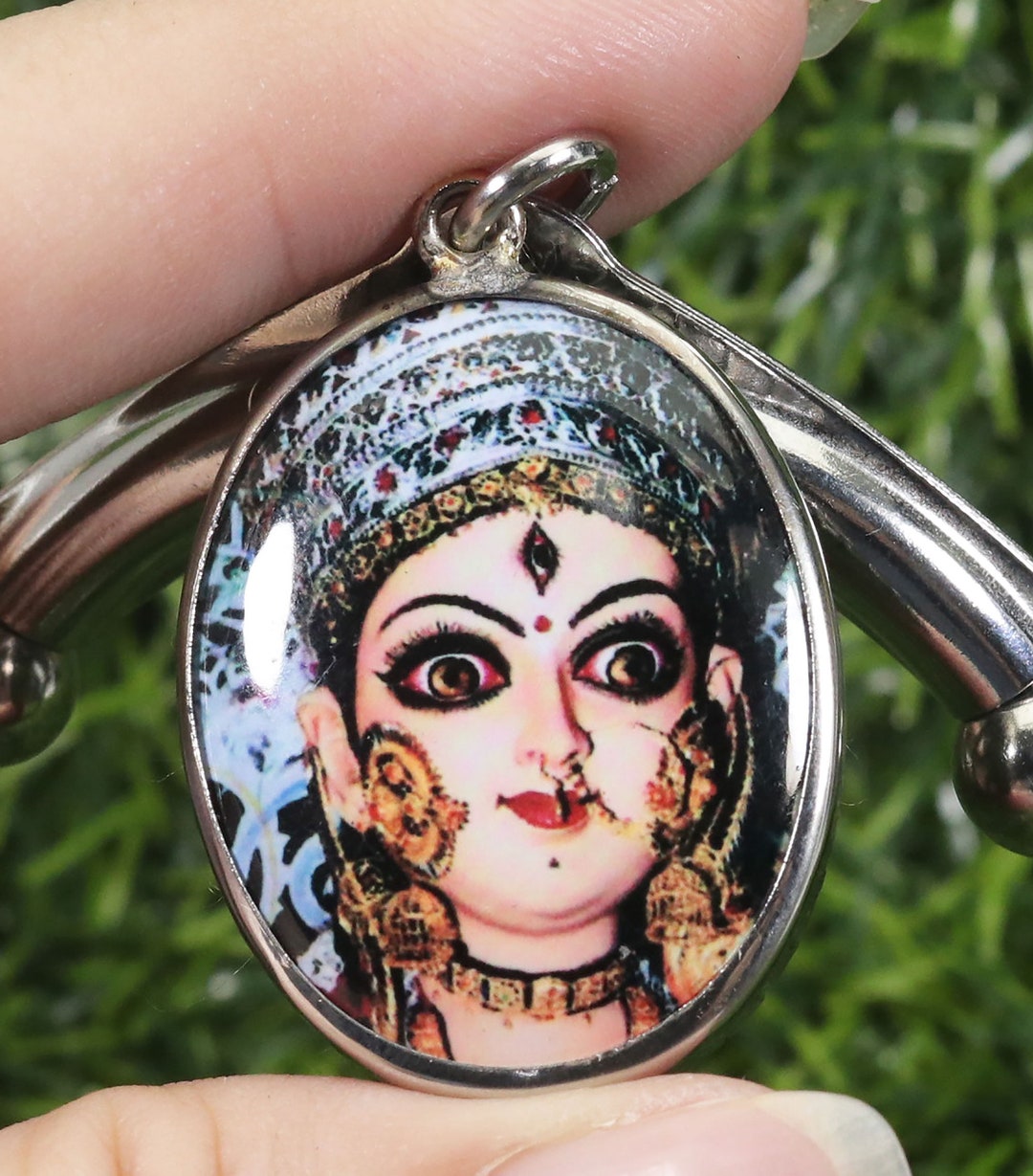 Ohm, Mother Durga Statue, Durga Pendant, Blessed, Pendant Hindu, Gift ...