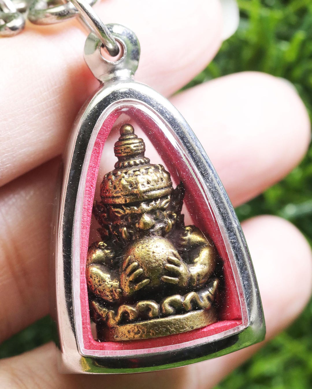 Rahu Om Jun, Amulet Blessed for Wealth Rich Money Success, Thai Pendant ...