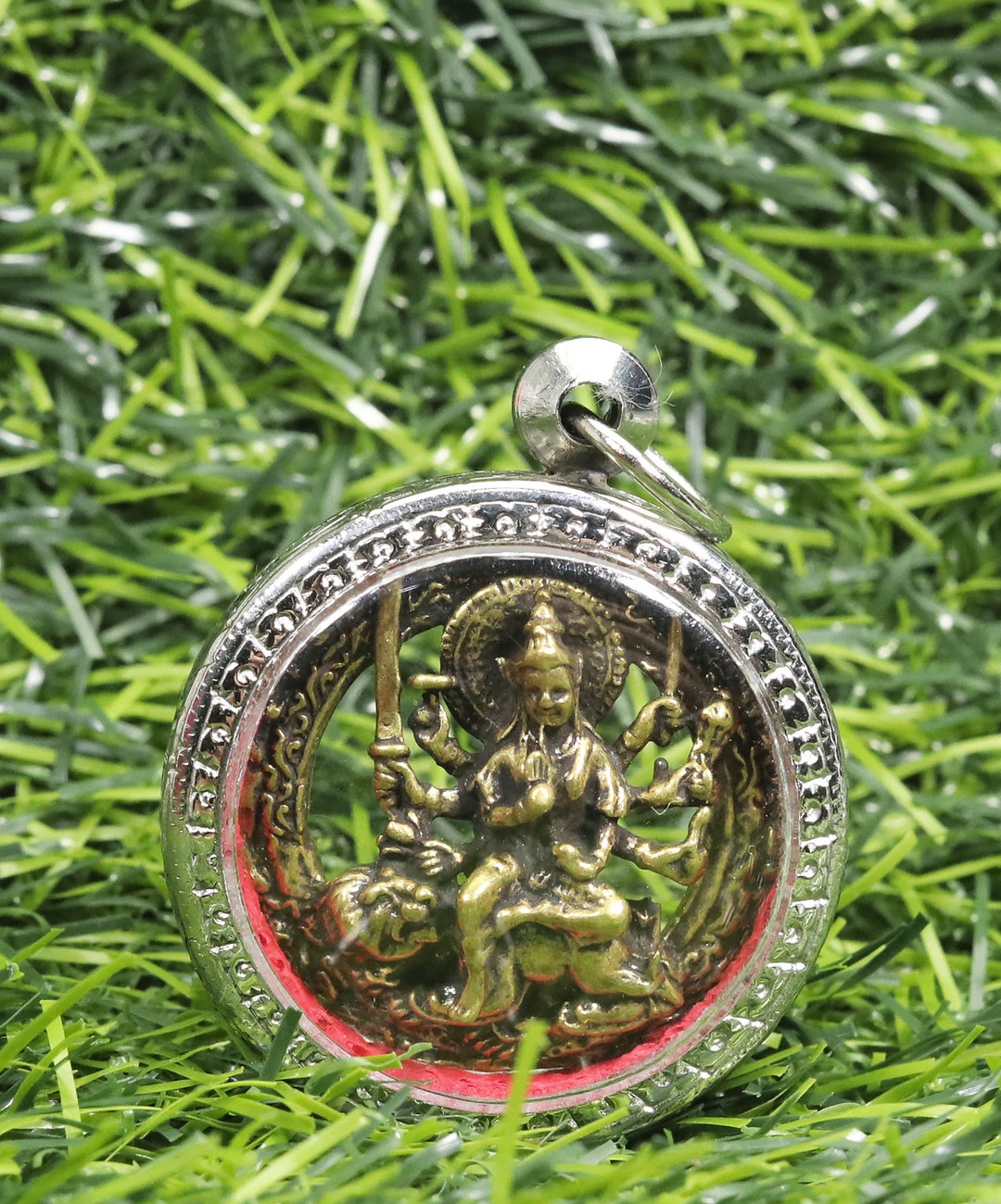 Maa Durga, Mother Durga, Maa Durga Statue, Brass, Durga Pendant, Durga ...